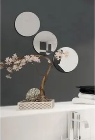 MSV sada 3 lepicích kulatých zrcadel / sklo / průměr 15 cm