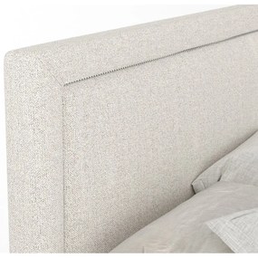 Béžová boxspring postel s úložným prostorem 140x200 cm Lavenda – Maison de Rêve