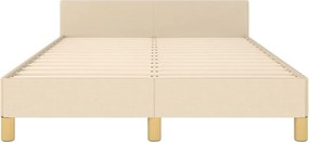 Rám postele bez matrací krémově 120x190 cm textil 3270504