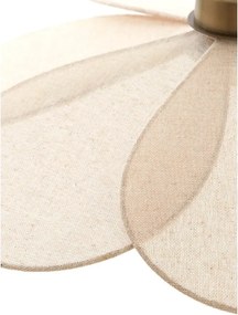 Krémové závěsné svítidlo s textilním stínidlem Fyano – Light &amp; Living