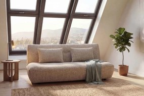 Designová rozkládací pohovka Litonya 200 cm šedo-hnědá