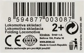 Směr Lokomotiva na šroubování / Tahací hračka / Plast / 20 cm / 2+