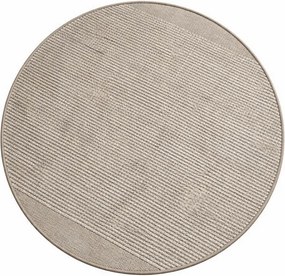 My Flair, Kusový koberec Suzan Creme kruh, 100x100 (průměr) kruh, šedá, chodba / předsíň