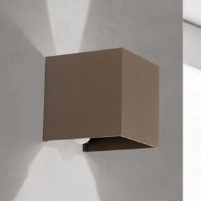 Orion- LED Venkovní nástěnné svítidlo se senzorem CUBE-S LED/13W/230V IP54 hnědá