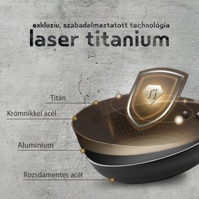 Pánev s titanovým povrchem Ø 28 cm V: 5,5 cm — Sirius Terra Multi-layer Lunasol - 601207