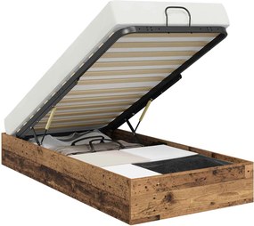 Ottoman postel Staré dřevo 75,5 x 190 cm Dřevěný materiál 3409307