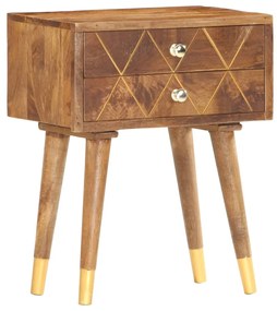 Noční stolek Telopea - masivní mangovníkové dřevo | 43x30x58 cm