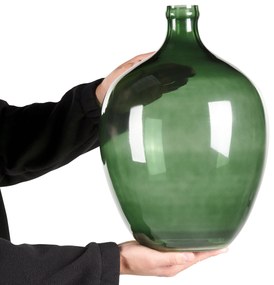 Sklo Dekorativní váza 39 Zelená ROTI Beliani