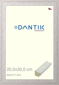 DANTIK rámeček 20x30 | BEAUTY Bílá (Sklo Čiré)