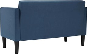 vidaXL Loveseat Sofa 111 cm textil [4100561] Barva: Modrá