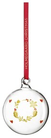 Skleněná ručně foukaná vánoční koule ø 6,5 cm Ann-Sofi Romme Annual Christmas Bauble – Holmegaard