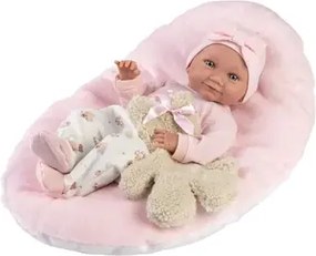Llorens 73808 NEW BORN HOLČIČKA - realistická panenka miminko s celovi