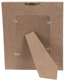 Hnědo bílý fotorámeček Ruud v boho stylu – 10x15 cm