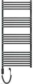 Mexen Apollo, elektrické topné těleso 1210x550 mm + topná tyč 600 W, antracitová, W117-1210-550-2600-66