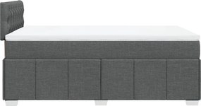Box spring postel s matrací tmavě šedá 120x190 cm textil 3289315