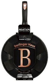 Berlinger Haus Wok Pánev s mramorovým povrchem Black Rose Collection, 30 cm