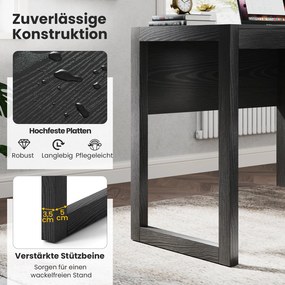 Costway Moderní počítačový stůl s úložnou skříňkou