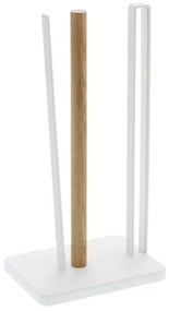 Bílý kovový držák na roli kuchyňských utěrek Yamazaki Tosca 31 cm