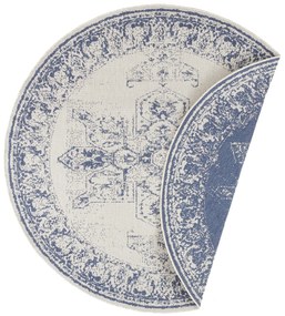 NORTHRUGS - Hanse Home koberce Kusový koberec Twin Supreme 104138 Blue/Cream kruh ROZMĚR: 200x200 (průměr) kruh