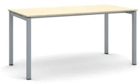 Stůl PRIMO SQUARE se šedostříbrnou podnoží 1600 x 800 x 750 mm, bříza