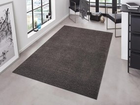 Kusový koberec Pure 102661 Anthracite, 140x200, šedá, kancelária, Hanse Home