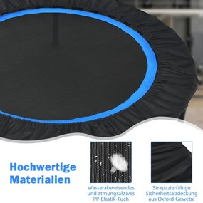 Costway Ø101 cm trampolína s odporovými pásy 2 mini trampolína s výškově