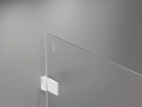 Mexen Lunar-B sprchové dveře otočné levé 80 cm, transparentní, bílé - 832-080-000-20-00-L