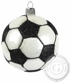 Skleněná dekorace míč fotbalový