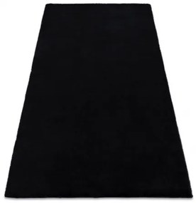 Dywany Luszczow Kusový koberec BUNNY černý, imitace králíčí kožešiny Rozměr koberce: 180 x 270 cm
