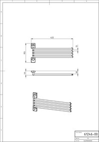 Novaservis - Čtyřramenný držák ručníků Metalia 12 chrom, 0246,0
