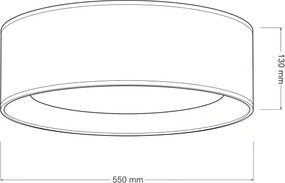 BRILAGI - LED Stm. sv. VELVET SM. 36W/230V 3000-6000K pr. 55 cm béžová WT + DO