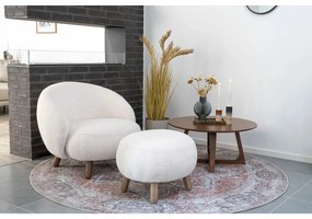 House Nordic Set křesla a podnožky SAVONA bílý