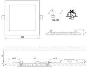 LED podhledové svítidlo McLED TORO S15 TS172-15W4000K-W-EN neutrální bílá ML-412.005.33.0