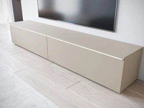 TV stolek Dlone 180, Barva: kašmírová béžová, Osvětlení: osvětlení LED - bílé