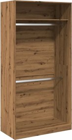 Šatní skříň dub artisan 100 x 50 x 200 cm kompozitní dřevo 3307809