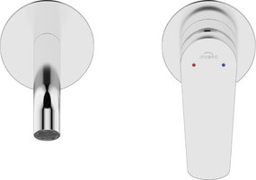 Invena Alonia, umyvadlová baterie pod omítku s I-box montážním systémem, chromová, INV-BP-70-U01-V