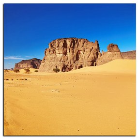Obraz na plátně - Silnice v poušti - čtverec 3129A (50x50 cm)