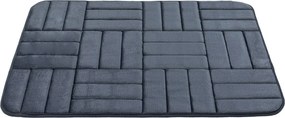 BO-MA, Protiskluzová koupelnová předložka 3D 667 dark grey, 50x80, šedá, koupelna