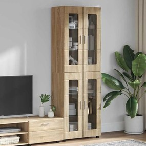 Vysoký bufet FLORIN 60 x 35 x 182 cm Sonoma dub 3397906