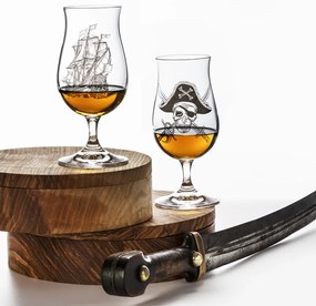Dekorant Dárkový set karafy a skleniček na rum s gravírováním Bucaneer 1+2