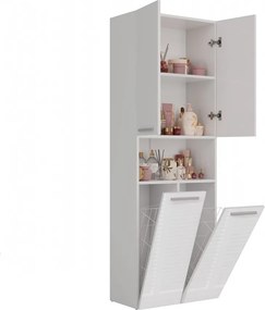 TPS Koupelnová skříňka NEL DK 2K 60 cm, Bílý lesk