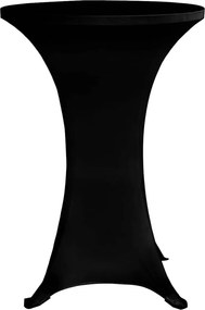 Návleky na koktejlový stůl Ø 60 cm černé strečové 4 ks 279071