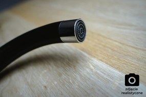 Gamma Alfa, stojánková dřezová baterie, černá matná skvrnitá, GMA-BB-BK