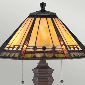 Elstead ARDEN-TL vitrážová lampa 60 cm 2x60W