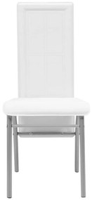 Jídelní židle 4 ks bílé umělá kůže,  242921