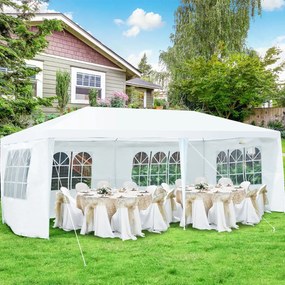 Costway Zahradní pavilon párty stan se 4 odnímatelnými bočními stěnami pavilon