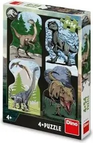 DINO Jurský svět 4x54 dílků / od 3 let