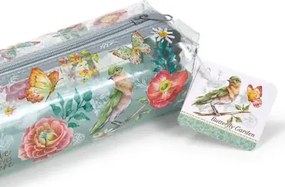 ARGUS Penál Butterfly Garden / Průhledný plast / 21 x 6 x 5 cm