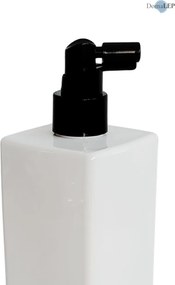 Dávkovač na mýdlo 500 ml bílý s černým sprejem LUNA
