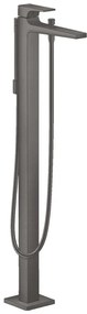 Hansgrohe Metropol, vanová baterie na podlahu, kartáčovaná černá chromová, 32532340